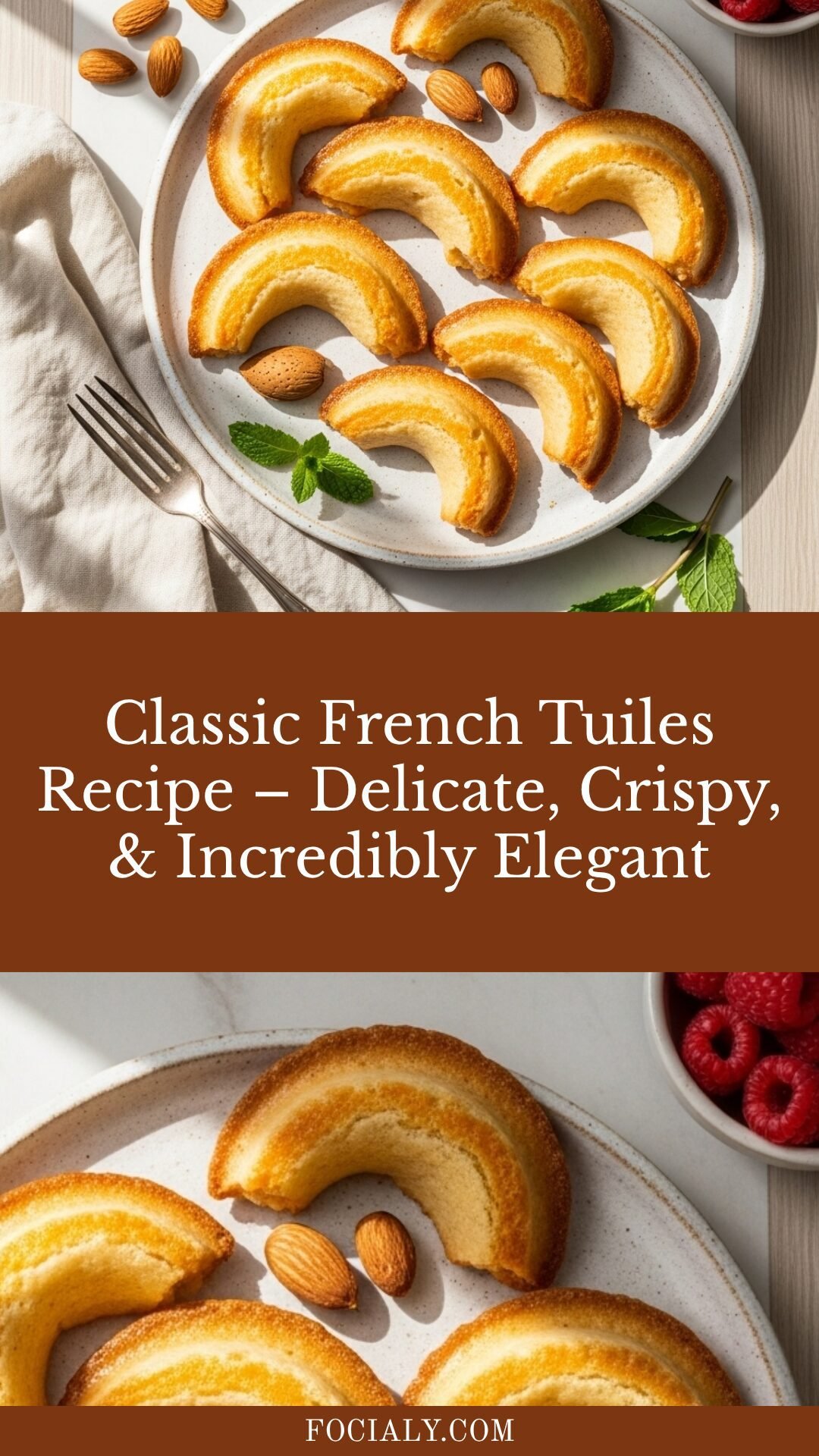 Classic French Tuiles Recipe – Delicate, Crispy, & Incredibly Elegant